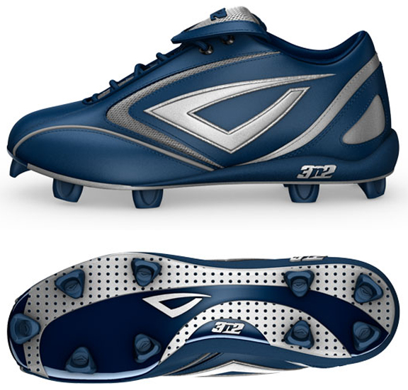 3n2 HamR TPU Lo Molded Baseball Cleats Navy - Baseball Equipment & Gear
