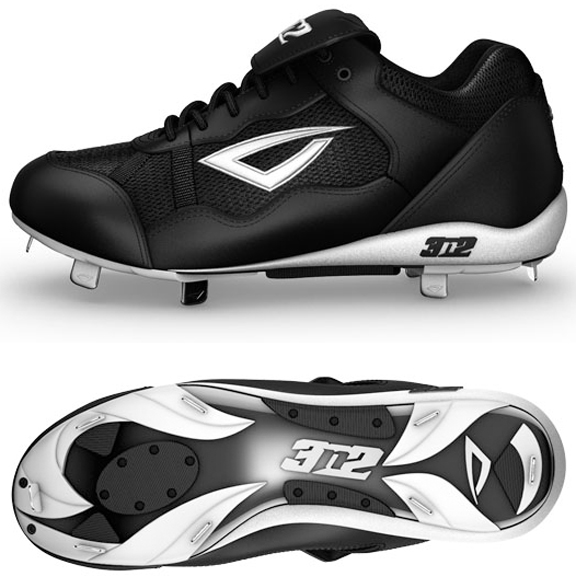 Pro Metal Classic Lo Baseball Spike Cleats Black - Baseball Equipment ...