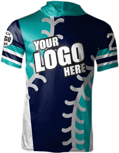 Sublimated Hood Tee - Custom "Stitched" Cool Performance Unisex Tee ...