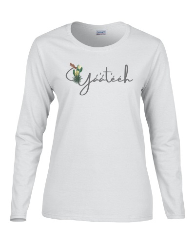 Epic Ladies Yaateeh Navajo Greet Native Flower Bird Long Sleeve Graphic ...