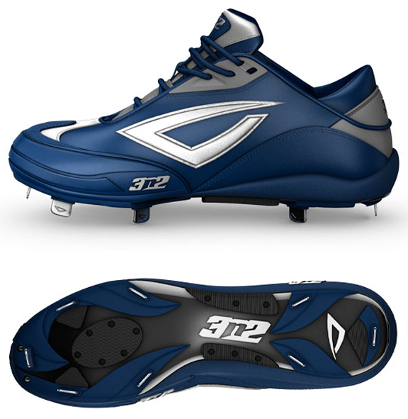 E23582 Accelerate Metal Fastpitch Cleat Pitching Toe Navy