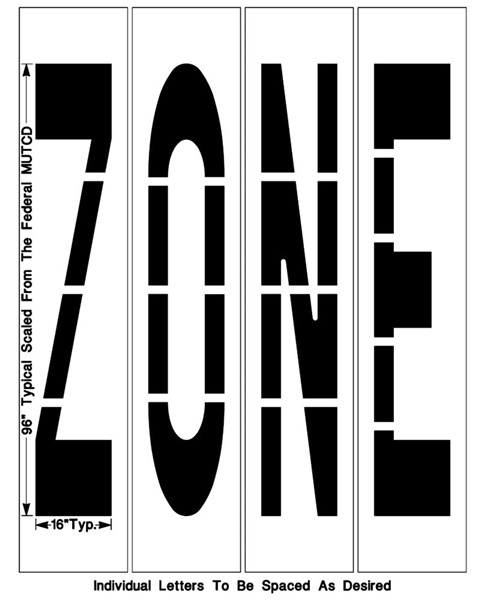 Newstripe Federal ZONE Stencil - Playground Equipment and Gear