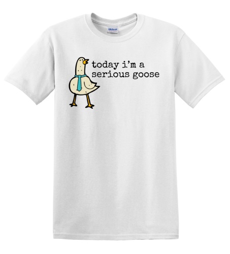 Epic Adult/Youth Today I'm A Serious Goose Meme Duck Tie Cotton Graphic ...
