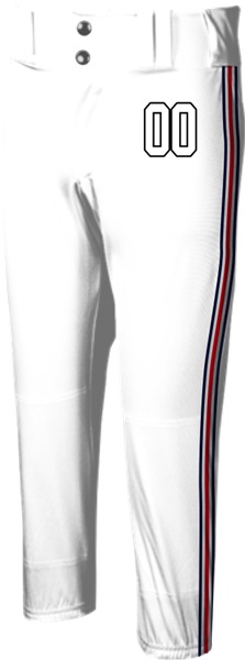 Sublimated Mid-Calf Softball Knickers - Triple Stripe - Baseball ...
