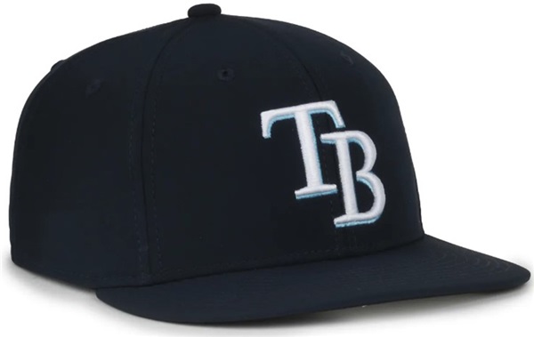 Outdoor Cap MLB-450 High Crown Flat Visor Home Cap Tampa Bay Rays 1TBH ...