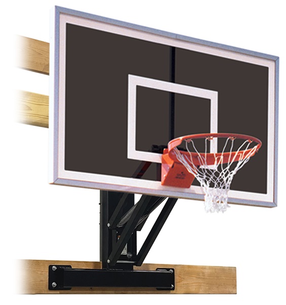 VersiChamp Eclipse Adjustable Wall Mount Basketball System with 36x60 ...