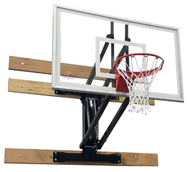 VersiVector III Adjustable Wall Mount Basketball System with 36x54 acrylic backboard ...