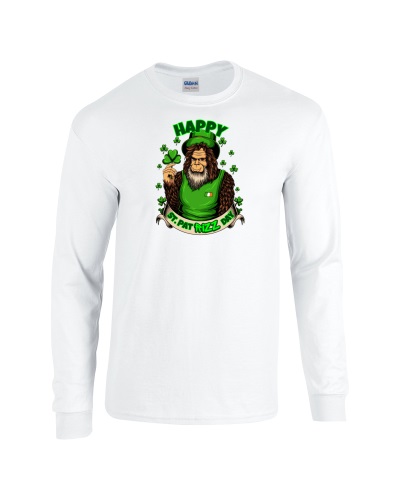 Epic Happy Saint PatRIZZ Day Patrick Rizz Long Sleeve Cotton Graphic T ...