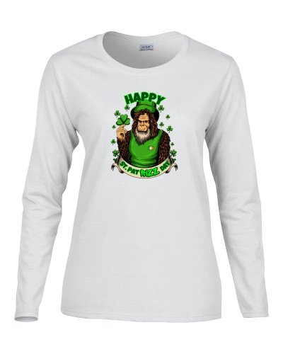 Epic Ladies Happy Saint PatRIZZ Day Patrick Rizz Long Sleeve Graphic T ...