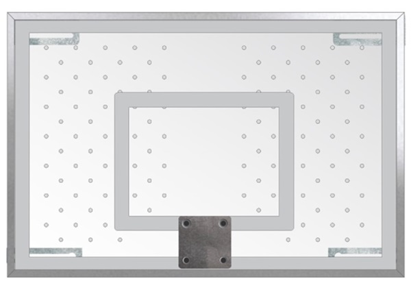 Backboard - Perforated Poly-Carbonate - Rectangle (54"W x 36"H) (72"W x ...