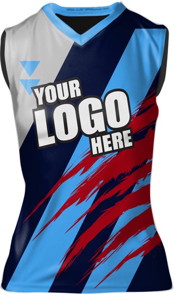 Womens/Girls Sublimated Basketball Jersey - Custom "ScratchedUp" Cool ...