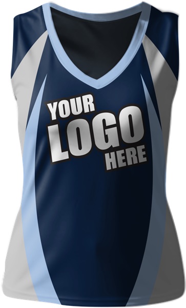 Womens/Girls Sublimated Basketball Jersey - Custom "Wavepoint" Cool ...