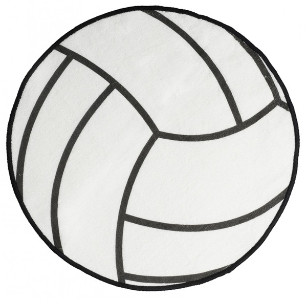 Tandem Round Volleyball Beach Towel - Volleyball Equipment and Gear