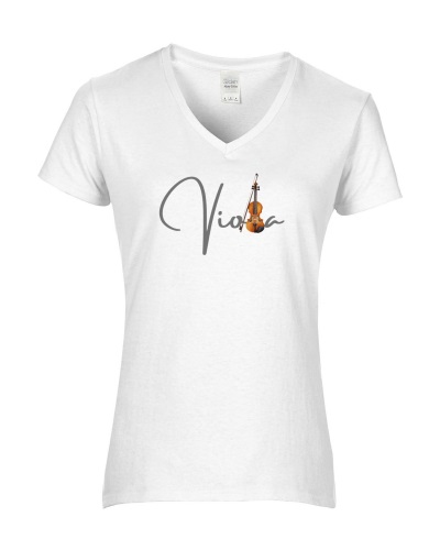Epic Ladies Orchestra Classical Music Symphony Viola V-Neck Graphic T ...
