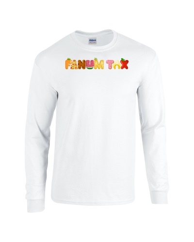 Epic Fanum Tax internet text app slang Long Sleeve Cotton Graphic T ...