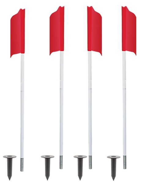 Marksmart Soccer Spring Loaded Soccer Corner Flags - Soccer Equipment ...
