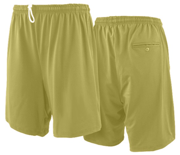 Adult Nylon 9" Inseam Lined Coaches Shorts With Pockets