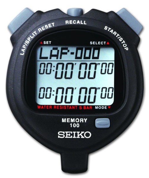 SEIKO S056 Stopwatch w/ 100 Memory - Playground Equipment and Gear