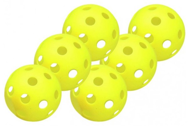 Easton 9" Plastic Training Balls (6 pack) - Baseball Equipment & Gear