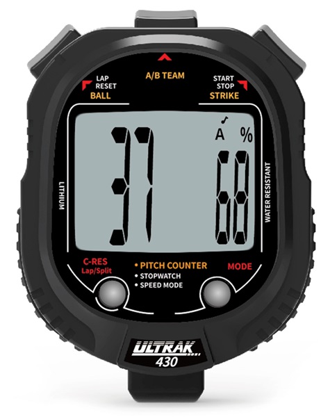 ULTRAK 430 Pitch Counter and Pitch Speed Monitor-2 Memory - Soccer ...