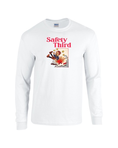 Epic Safety Third Fireworks Vintage Long Sleeve Cotton Graphic T-Shirts ...