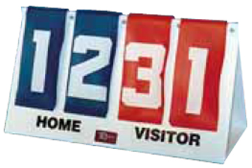 TC Sports Table Top Flip-A-Score Scoreboard - Soccer Equipment and Gear