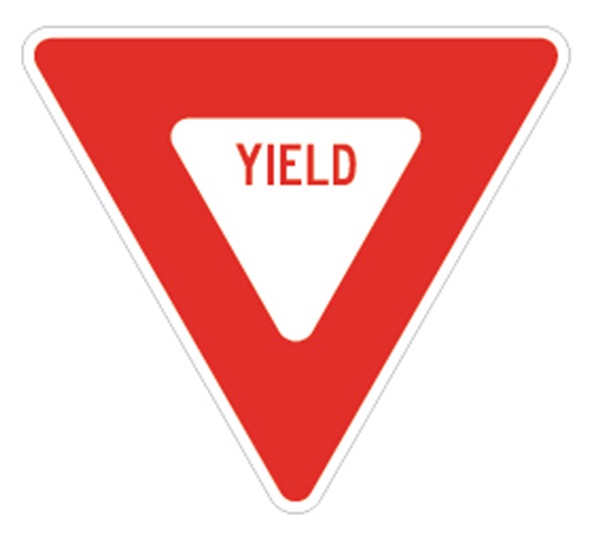 UltraPlay Traffic Signs Yield Sign Ages 2-5 Freestanding Activities ...