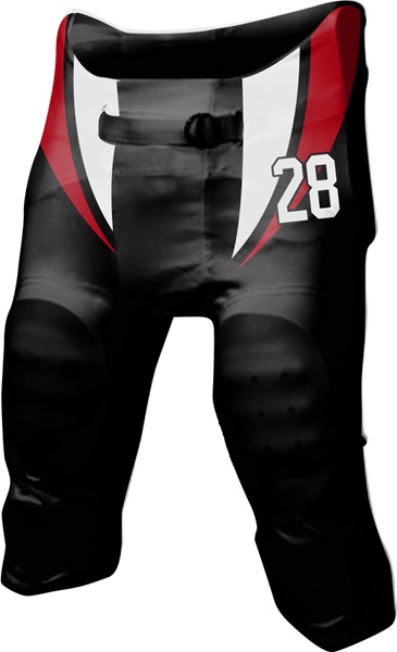 Sublimated Integrated Custom Football Pants - "Fire" - Football ...