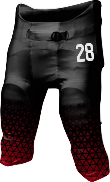 Sublimated Integrated Custom Football Pants - "Triangles" - Football ...