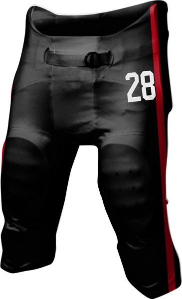 Sublimated Integrated Custom Football Pants - "TwoStripe" - Football ...