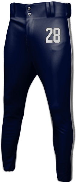 Sublimated Tapered Baseball Pant - Single Stripe Performance Stretch ...