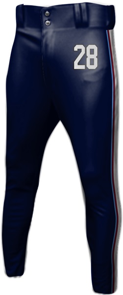 Sublimated Tapered Baseball Pant - Triple Stripe Performance Stretch ...