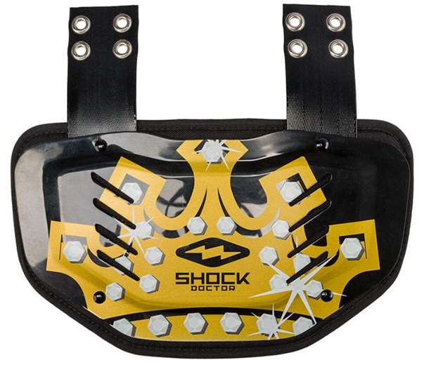 Shock Doctor Showtime Black/Gold King Football Back Plate - Football ...
