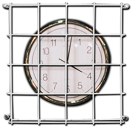 Gymnasium Square Wire Clock Guards - Playground Equipment and Gear