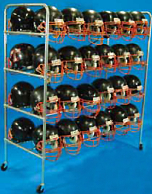 Football Helmet Storage Cart Holder - Holds 48 - Football Equipment and ...