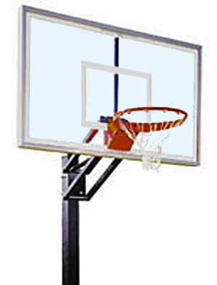 Champ Select Direct Bury Basketball System with 36x60 acrylic backboard ...