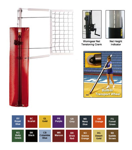 Frontier Express Volleyball System w/o Floor Sockets - Volleyball ...