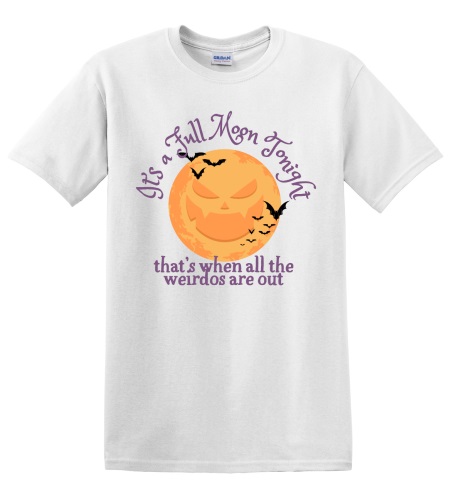 Epic Adult/Youth Full Moon Tonight Weirdos Hocus Pocus Cotton Graphic T ...
