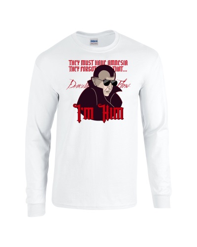 Epic Dracula Flow They Forgot I'm Him Long Sleeve Cotton Graphic T ...