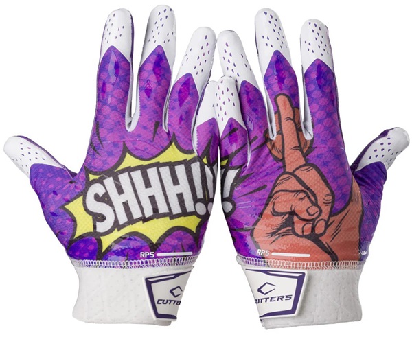 Cutters SHH! Rev Pro 5.0 Limited-Edition Receiver Football Gloves PAIR ...