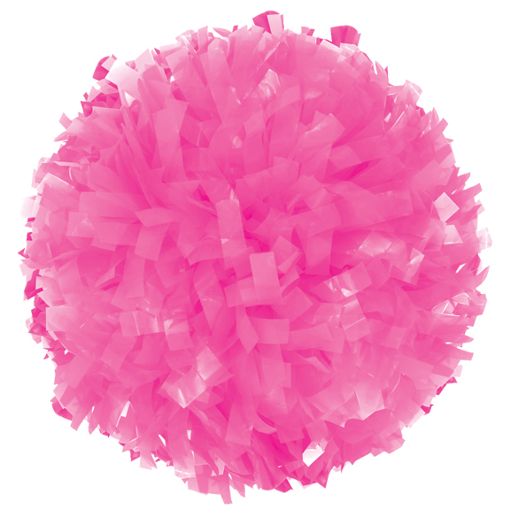 Getz Youth Stock Solid Neon Pink Poms - Cheerleading Equipment and Gear