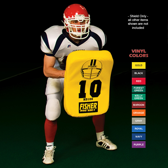 Fisher HD100 Curved Body Football Hand Shields - Football Equipment and ...