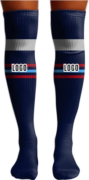 Custom Team Sports Socks - Sublimated Over-the-Knee Socks - "Endurance ...