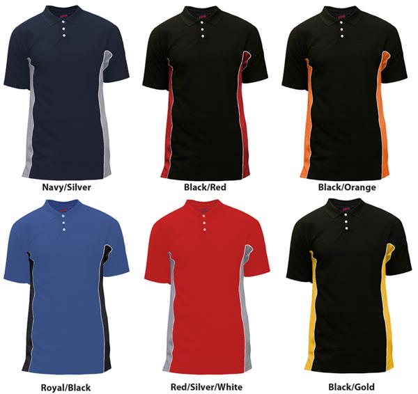Soffe Mens 3 Button Texture Polo Shirt 976A - Soccer Equipment and Gear