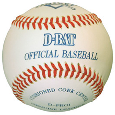 D-Bat Official DB-PRO 1 Raised Seam Baseballs - Baseball Equipment & Gear