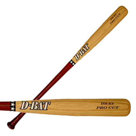 D-Bat Pro Cut-K9 Half Dip Ash Baseball Bats - Baseball Equipment & Gear