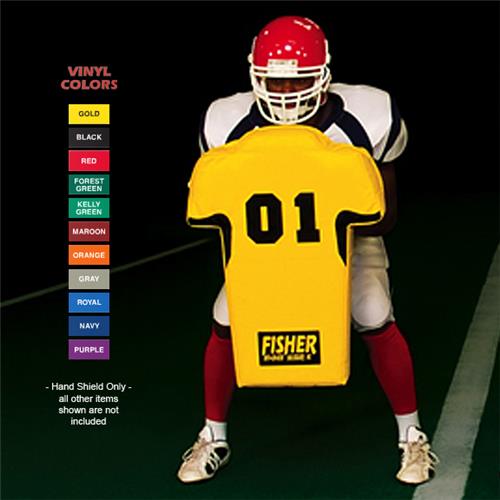 Fisher HD700 "Man" Football Hand Shields - Football Equipment and Gear
