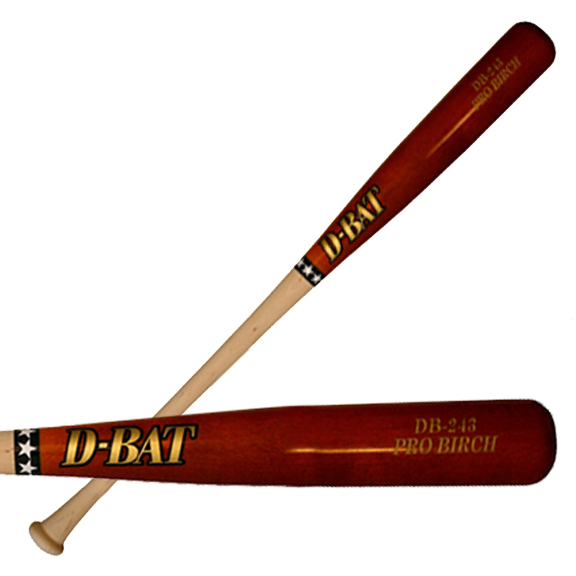 D-Bat Pro Birch-243 Two-Tone Baseball Bats - Baseball Equipment & Gear