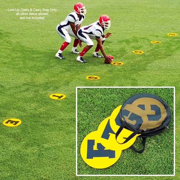 Fisher Football Offensive Line-Up Disks - Football Equipment and Gear