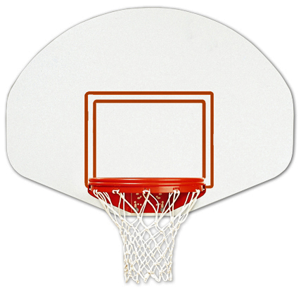 Bison Rust-Free Polyethylene Fan-Shaped Backboard - Basketball ...